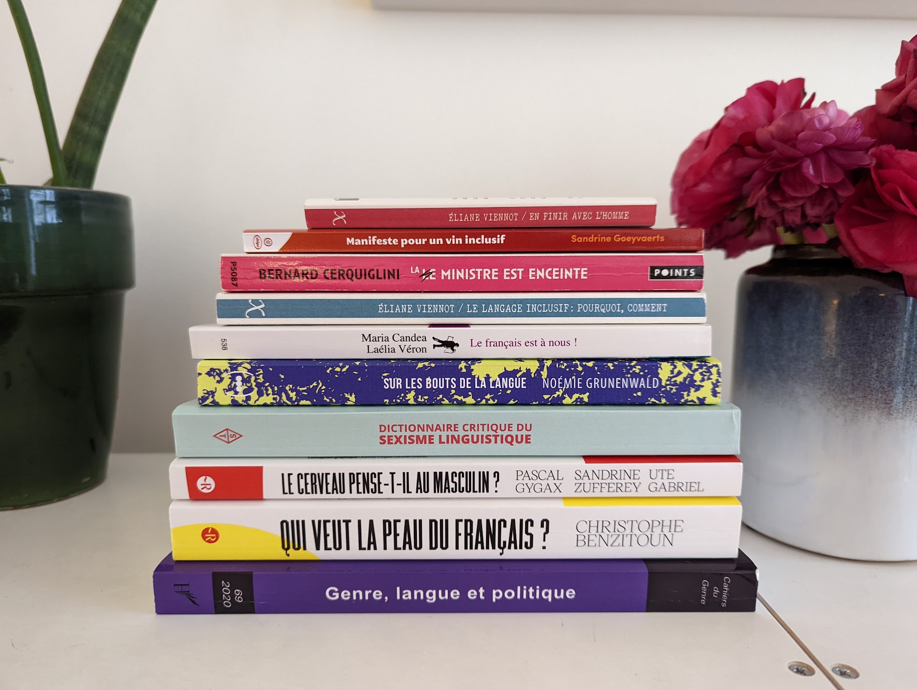10 livres sur le langage inclusif et précis - re·wor·l·ding